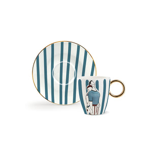 Tazzina Caffè C/Piattino "Attimi" Abbracci Ml 80 129015