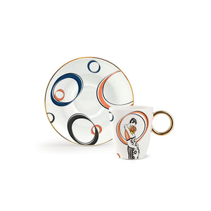 Tazzina Caffè C/Piattino "Con Te" Abbracci Ml 80 129016