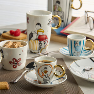 Tazzina Caffè C/Piattino "Con Te" Abbracci Ml 80 129016